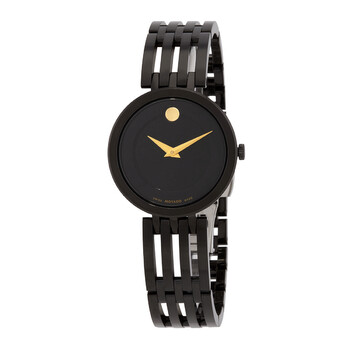 Movado Esperanza Black Museum Dial Ladies Watch 0607053 885997192071 ...