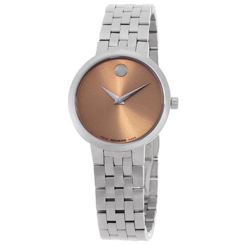 Movado Museum Classic Quartz White Mother of Pearl Dial Ladies Watch ...