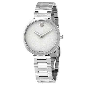 Movado Sapphire Quartz Silver Mirror Dial Ladies Watch 0607547 ...