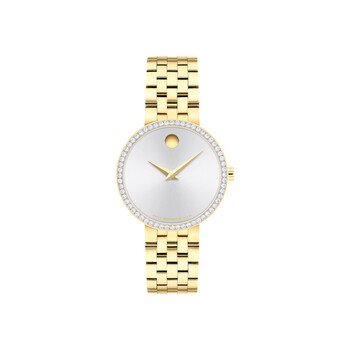 Movado Moda Quartz White Dial Ladies Watch 0608011 885997579216 ...