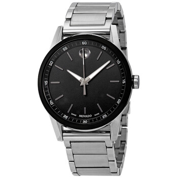 Movado Vizio Black Carbon Fiber Stainless Steel Men's Watch 0606551 ...