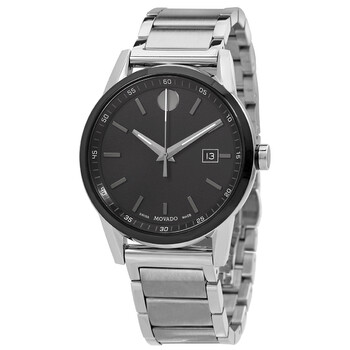 Movado Vizio Black Carbon Fiber Stainless Steel Men's Watch 0606551 ...
