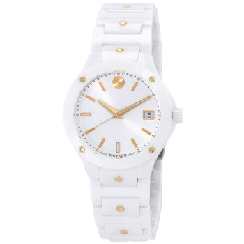 Movado SE Quartz Silver Dial Ladies Watch 0607516 7613272400374 ...