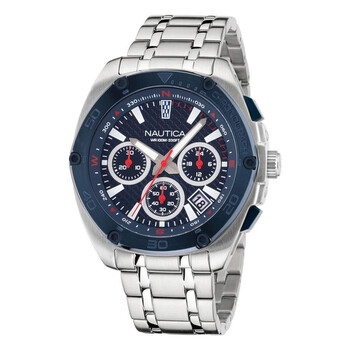 Nautica Tin Can Bay Chronograph Quartz Black Dial Men's Watch NAPTCF206 ...