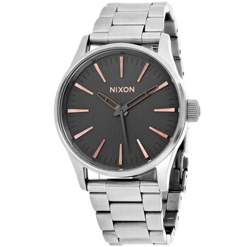 Nixon Sentry SS Quartz Silver Dial Unisex Watch A356-126-00 - Watches ...