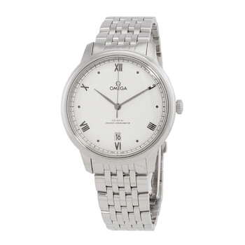 Omega De Ville Automatic Chronometer Silver Dial Men's Watch 434.10.41 ...