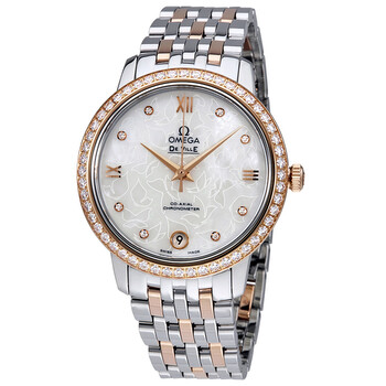 Omega De Ville Prestige Mother of Pearl Dial Ladies Watch 424.25.24.60.55.002 683498470892 ...