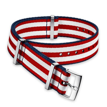 Omega Nato Unisex 19-20 mm Striped Polyamide Watch Band 031CWZ010632 ...