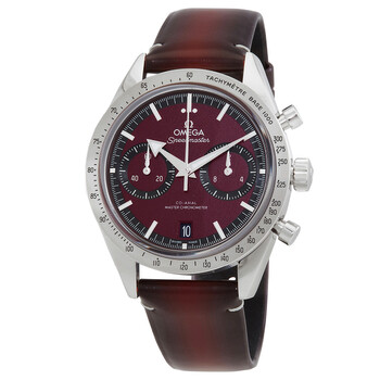 Omega Speedmaster Chronograph Hand Wind Burgundy Dial Men's Watch 332 ...