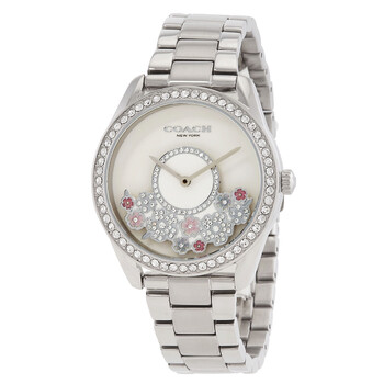 Coach Preston Quartz Crystal White Sunray Ladies Watch 14503775 ...