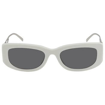 Prada Dark Gray Rectangular Ladies Sunglasses PR 14YS 1425S0 53 ...