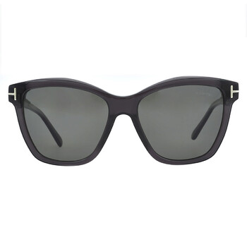 Tom Ford Elsa Polarized Smoke Butterfly Ladies Sunglasses FT1108 01D 55 ...