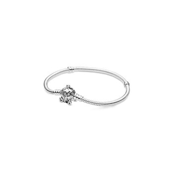 Pandora Ladies Sterling Silver Disney Cinderella Pumpkin Coach Clasp Pandora Moments Bracelet ...