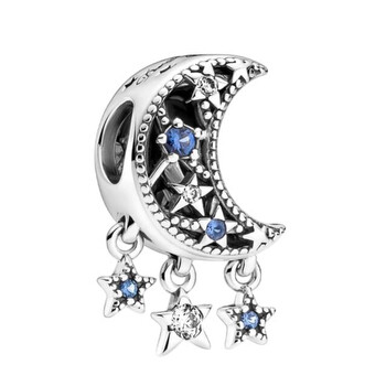 Pandora Moon And Night Sky Charm In Sterling Silver 798524C01 - Jewelry ...