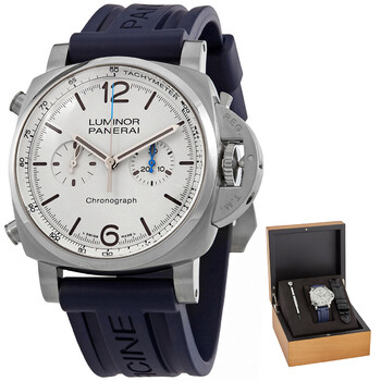 Panerai Luminor Chrono 44mm Chronograph Automatic White Dial Men's ...