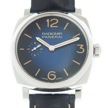 Panerai Radiomir Tre Giorni Hand Wind Blue Dial Men's Watch PAM01335 ...