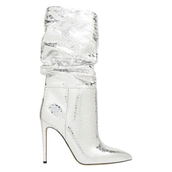 Paris Texas Python-Embossed Slouchy Stiletto Boots, Brand Size 36 ( US ...