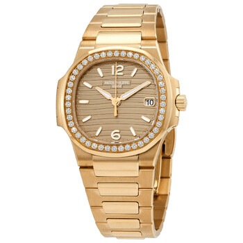 Patek Philippe Nautilus 18kt Rose Gold Diamond Ladies Watch 7010R-012 ...