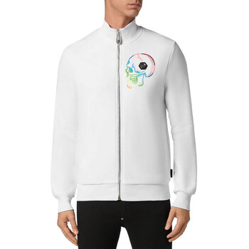 Philipp Plein Rhinestone Monogram Cotton Fleece Jogging Jacket, Size ...