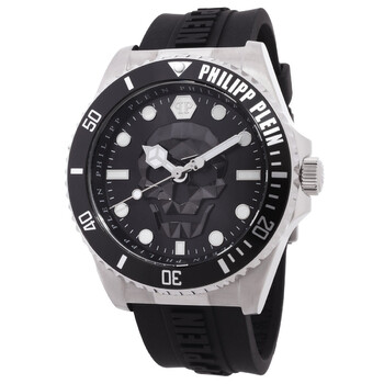 Philipp Plein The Skull Diver Quartz Black Dial Men's Watch PWOAA0322 ...
