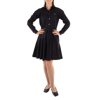 Polo Ralph Lauren Embroidered Logo Long Sleeve Cotton Dress, Size 2 211941494001 - Clothing ...