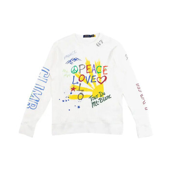 Polo Ralph Lauren Peace-Print Cotton Jumper, Size Large 710936377001 ...