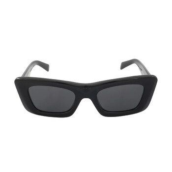Prada Dark Gray Rectangular Ladies Sunglasses PR 14YS 1425S0 53 ...