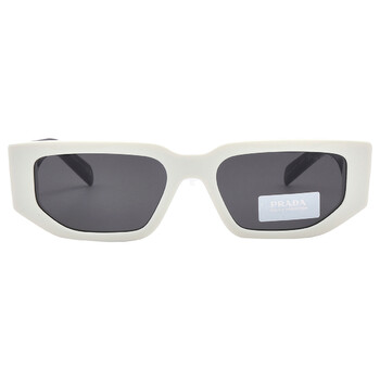 Prada Dark Grey Rectangular Ladies Sunglasses PR 17WS 1425S0 49 ...