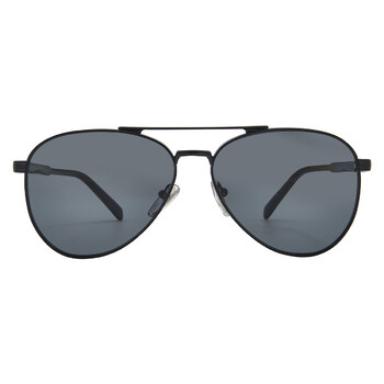 Prada Polarized Dark Grey Pilot Men's Sunglasses PR A58S 1AB5Z1 58 ...
