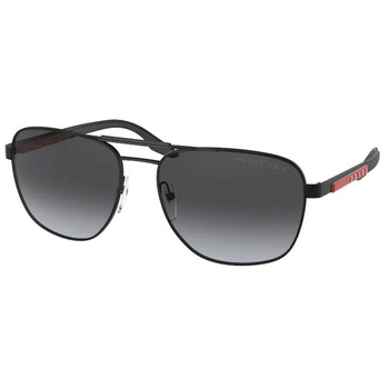 Prada Linea Rossa Polarized Grey Gradient Navigator Men's Sunglasses PS ...