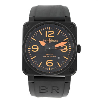 Bell And Ross Pre-owned Bell and Ross Heritage Quartz Black Dial Men's Watch BRS-64-S BRS-HERI ...