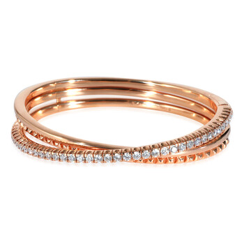 Swarovski Twist Bracelet White Rose Gold Tone Plated 5620552 ...