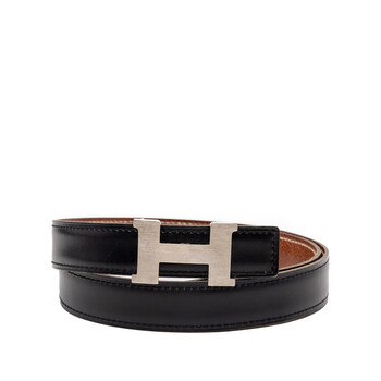 Hermes Pre-owned Hermes Togo and Box Calf Constance H Reversible Belt ...
