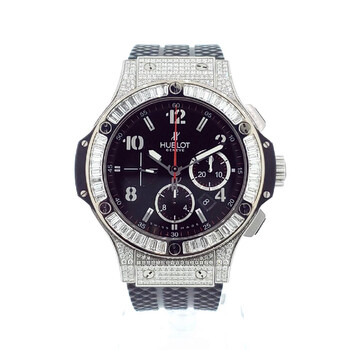 Hublot Pre-owned Hublot Big Bang Chronograph Diamond Black Dial Men's Watch 341.PX.130.RX.114 ...