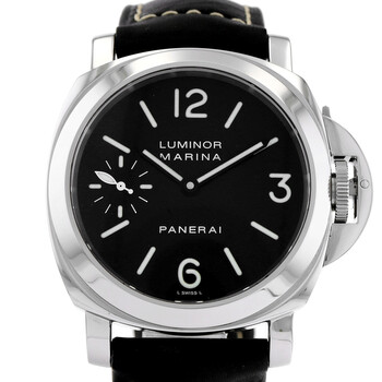 Panerai Pre-owned Panerai Luminor Marina Hand Wind Chronometer Black ...