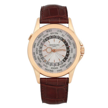 Patek Philippe Pre-owned Patek Philippe Complications GMT Silver Dial ...