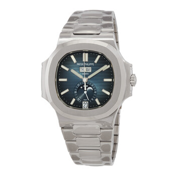 Patek Philippe Pre-owned Patek Philippe Nautilus Automatic Blue Dial ...