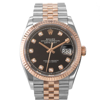 Rolex Pre-owned Rolex Datejust 36 Automatic Chronometer Diamond Black ...