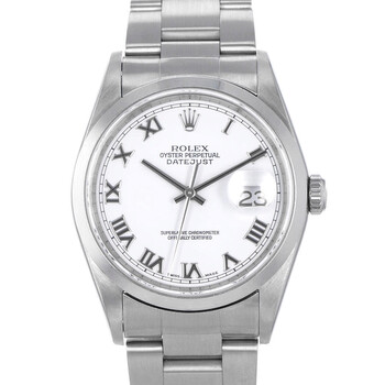 Rolex Pre-owned Rolex Datejust 36 Automatic Chronometer Silver Dial Men ...