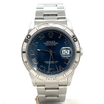 Rolex Pre-owned Rolex Datejust Turn-O-Graph Automatic Diamond Silver ...