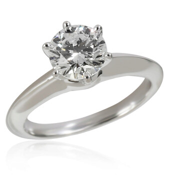 Tiffany & Co. Pre-Owned Tiffany & Co. Diamond Engagement Solitaire Ring ...