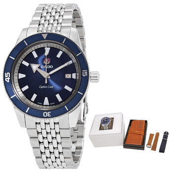 Rado Captain Cook Automatic Blue Dial Men's Watch R32505203 ...