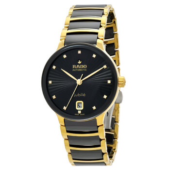 Rado Centrix Jubile Black Dial Two-tone Ladies Watch R30930712 ...