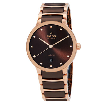 Rado Centrix Diamonds Automatic Brown Dial Ladies Watch R30037732 ...
