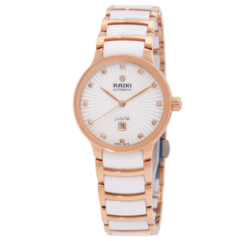 Rado Centrix Automatic White Dial Ladies Watch R30019744 7612819063324 ...