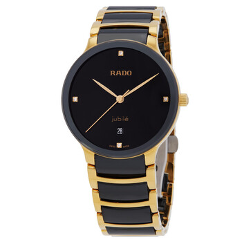 Rado Centrix Diamonds Quartz Black Dial Unisex Watch R30022742 ...