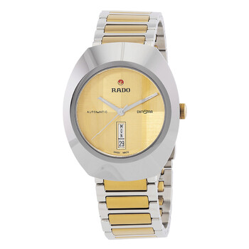 Rado Diastar Quartz Diamond Gold Dial Men's Watch R12393633 ...