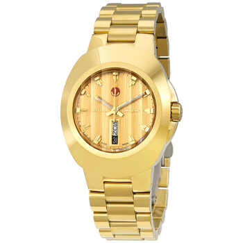 Rado The Original Automatic Gold Dial Yellow Gold PVD Men's Watch ...