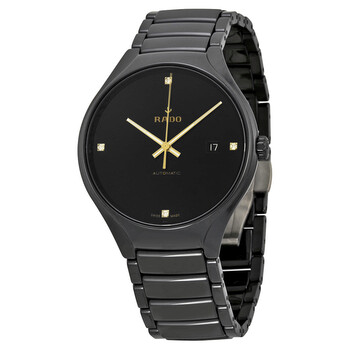 Rado True Automatic Diamond Black Dial Men's Watch R27056732 ...