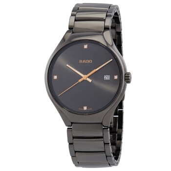 Rado True Black Dial Ceramic Men's Watch R27238162 7612819051499 - Rado ...
